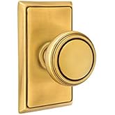 EMTEK #8 Rosette Privacy Set with Matching Finish Merrimack Lever ...