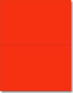 Amazon.com : 200 Label Outfitters 850550-FluRed Fluorescent Neon Red ...