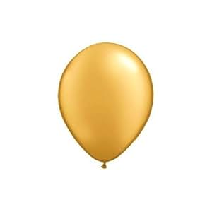 50 globos de látex en color dorado metálico, 30 cm - Dorado: Amazon.es ...
