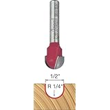 Whiteside Router Bits 1404B Round Nose Bit with Bearing - Edge ...