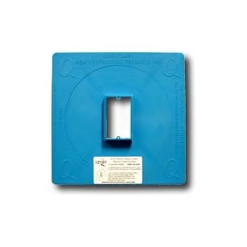 Quickflash Electrical Single Gang Box; 1/2" Raised Plaster Ring Cover ...