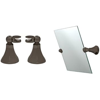 Amazon.com: CRL Brushed Nickel Round Mirror Clips - Set: Home & Kitchen