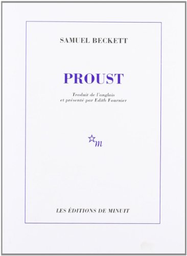 PROUST BECKETT (ROMANS): Beckett, Samuel, Fournier, Édith, Lindon ...