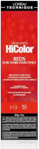 Loreal Excellence Hicolor H09 Tube Red Hot 1.74 Ounce (51ml) price in ...