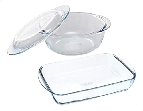 Pyrex Glass Cooking Pot and Roaster - Clear price in Egypt | Amazon ...