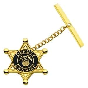 Amazon.com : DEPUTY SHERIFF - TIE TAC PIN WITH JELWELERS CLUTCH, CHAIN ...