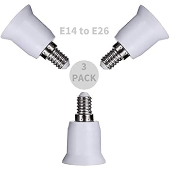 E14 to E27 Base LED CFL Light Bulb Lamp Adapter Converter Screw Cap Socket New - - Amazon.com
