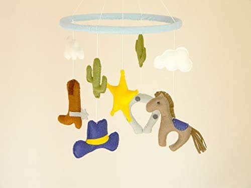 Amazon.com: Cowboy Baby Mobile Baby Crib Mobile Nursery Cowboy,Cot ...