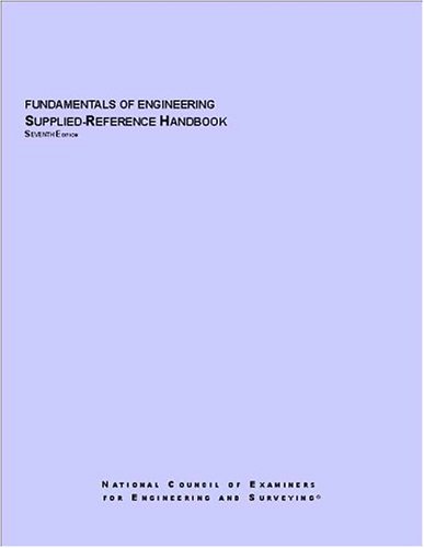 Fundamentals of Engineering Supplied-Reference Handbook: NCEES ...