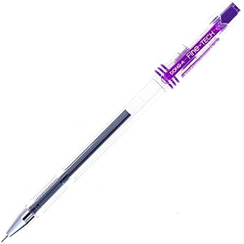 Amazon.com: DONG-A Fine-Tech, 0.3mm, Gel Ink Roller Ball Pens, Violet ...