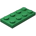 Amazon.com: Classic Green Plates Bulk, Green Plate 2x2, Building Plates ...