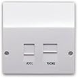 BT Telephone ADSL Broadband Faceplate Filter Adaptor (Centralised ...