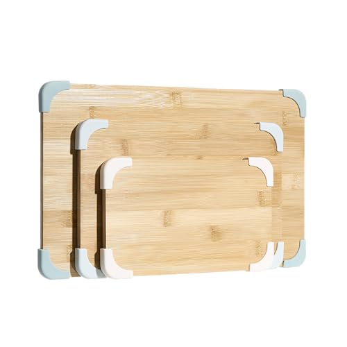 COOK WITH COLOR Non-Slip Cutting Board Set – Kitchen Essentials with ...