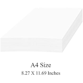 Amazon.com : A4 White Paper | For Copy, Printing, Writing | 210 x 297 ...