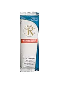 Ross Chocolates Stevia No Sugar Added Sea Salt Dark Chocolate Bar, 12 ...