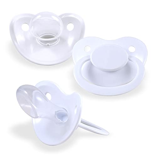 Pacifier Addict Fixx JUMBO Adult XXL Silicone Pacifier - Size 10 (White ...