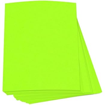 Amazon.com : 100 Label Outfitters Full Sheet Fluorescent Neon Green ...