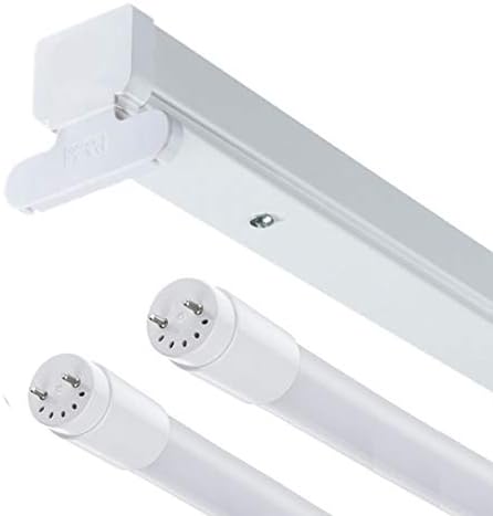 5Ft T8 LED Twin Indoor Batten Fitting - Single Ended - Wired to Mains ...