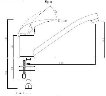 Xcel Home Quality Modern Beige Kitchen Sink Tap with Hoses Standard ...