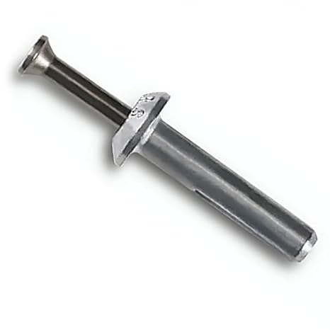 1/4" x 3", Powers Zamac Hammer-Screw Nail Anchors, Mushroom Head with ...