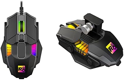 سعر ماوس العاب R8 1623 الفضاء اللوني ار جي بي، متعدد الاضاءة 6 ازرار ...