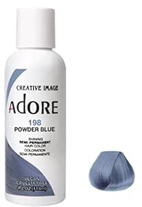 Amazon.com : Adore Semi-Permanent Haircolor #198 Powder Blue 4 Ounce (118ml) : Beauty & Personal ...