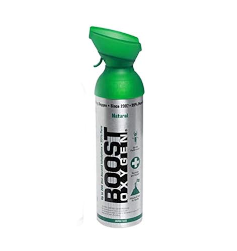 12 Pack Large 10-Liter Boost Oxygen Portable Pure Canned Natural Oxygen ...