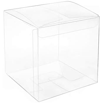 Amazon.com: MOWO Clear Plastic Box 2x2x2 inch for Gift Candy Treat ...