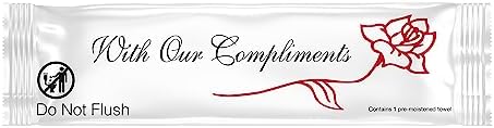 Diamond Wipes Pre-moistened Hand Wipes - “With Our Compliments” Logo ...