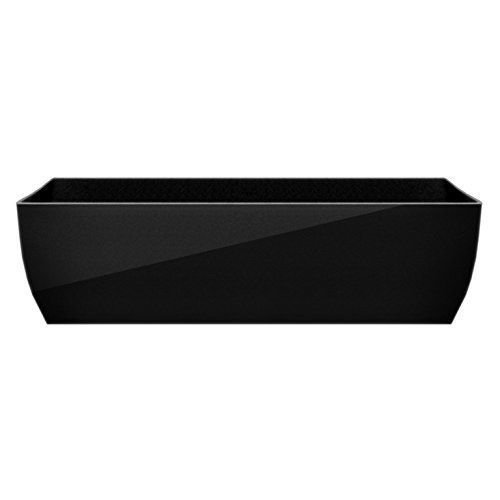 Fibreglass Trough Planter - Matt Black - Large H33cm x L98cm: Amazon.co ...