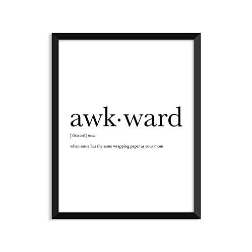 Amazon.com: Awkward definition - Unframed art print poster or greeting ...