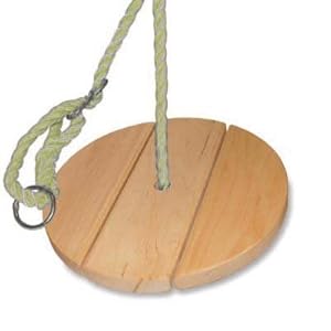 Garden Toys - Wooden Monkey Single Rope Swing: Amazon.co.uk: Toys & Games