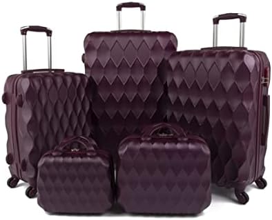 سعر Limra Luggage Trolley Bags Set Of 5 Pcs 28 Inch Inch Maroon LMA ...
