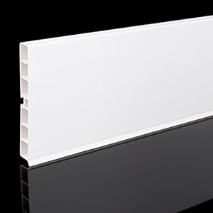 PVC kitchen kickboard plinth 100mm 1500mm colour: white gloss: Amazon ...