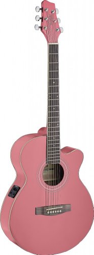 Stagg SA40MJCFI-PK Acoustic-Electric Guitar