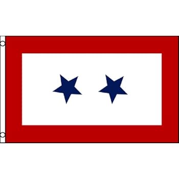 Amazon.com : 3x5' 2 Blue Stars Service Star Flag, All Weather Nylon for ...