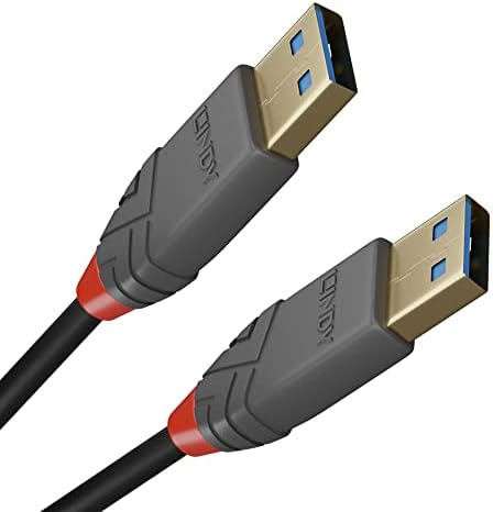 LINDY 36753 3 m USB 3.0 Type A to A Cable, Anthra Line Black price in ...