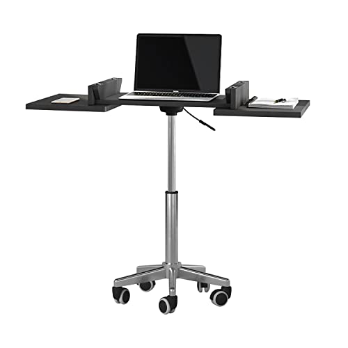 Techni Mobili Rolling Laptop Stand with Extendable Panels, Adjustable ...