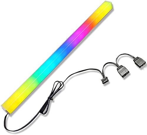 COOLMOON ARGB LED Strip Dual Side Lighting Strip Rainbow PC Case Light Bar with 5V 3Pin ARGB ...