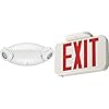 Lithonia Lighting ELM4L Quantum LED Emergency Light, White & EXRG EL M6 ...