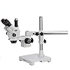 7X-45X Simul-Focal Stereo Lockable Zoom Microscope on Single Arm Boom ...