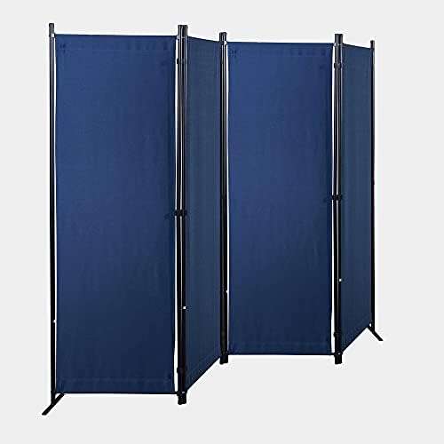 4 Panel Partition Room Dividers Folding Privacy Screen Temporary Wall ...