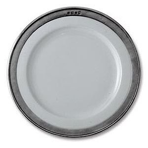 Amazon.com | Convivio Pewter & Ceramic Dinner Plate by Match: Dinner Plates