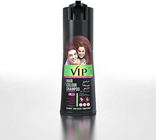 VIP Original Natural Hair Color Shampoo Brown 180ml - Arabic price in ...