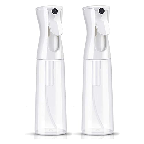 Golden Cow Hair Spray Bottle -2 Pack Fine Mist Spray Bottle Empty Ultra Fine Continuous Spray ...