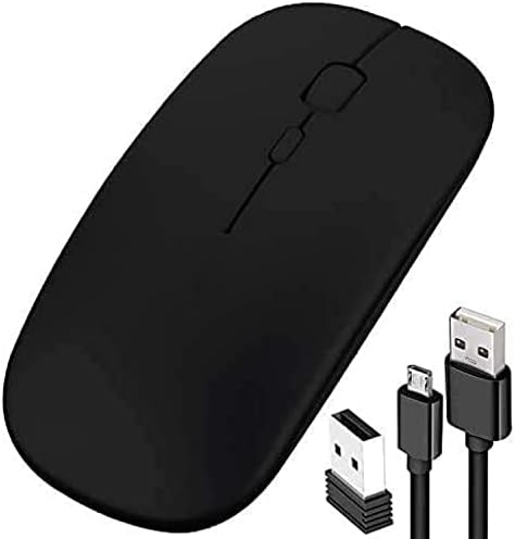 Aomees Wireless Mouse Rechargeable Slim USB Quiet Click Mice for Laptop ...
