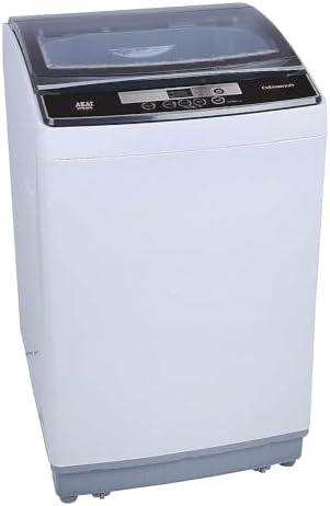 Akai 10 kg Top Load Light Grey Washing Machine with Pump, Superior Wash ...