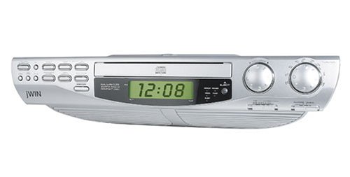 JWin JL-K733 Under-Counter AM/FM Clock Radio with CD Player | Amazon ...