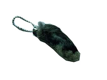 Amazon.com: All Natural Lucky Rabbit Foot Keychain (Black): Clothing