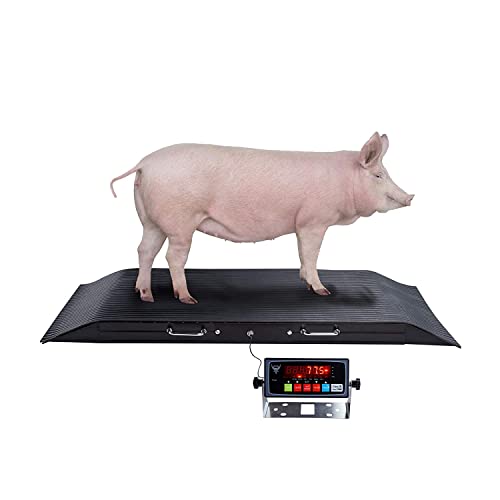 PEC Small Medium Livestock Scale, 2000 lb Animal Scales for Farm Calf ...